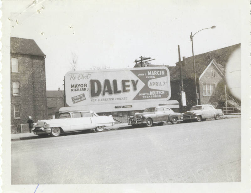 Daley mayoral re-election billboard, Western Ave. · Illinois Digital ...